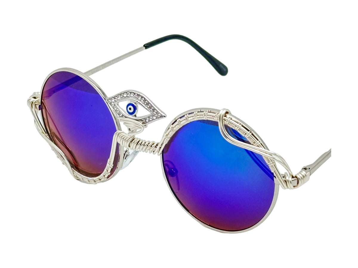 New BLUE SILVER 3rd Eye | Spunglasses